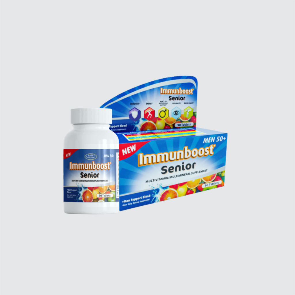 Immunboost® Senior Men 50+ - Basic Supplement - Boost your way to a ...