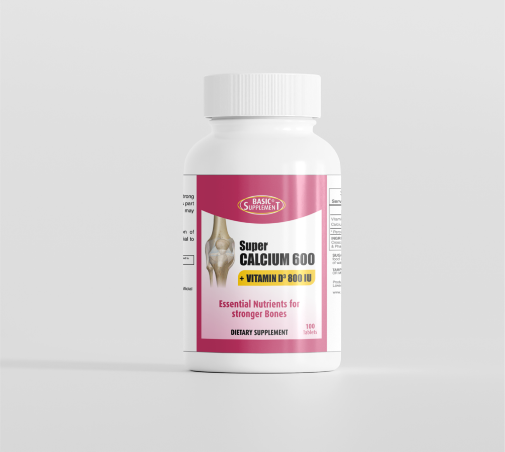 Super Calcium Tablets - Support Bone Strength, Muscle